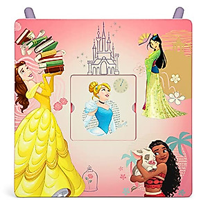 Delta Children Kids Table and Chair Set with Storage (2 Chairs Included) - Ideal for Arts & Crafts, Snack Time, Homeschooling, Homework & More, Disney Princess