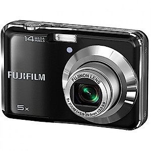 Fujifilm FinePix AX300 14 MP Digital Camera with Fujinon 5x Wide Angle Optical Zoom Lens (Black) (OLD MODEL)