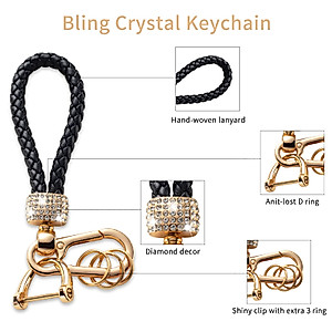 Gematay for Honda Key Fob Cover with Keychain Lanyard, Soft TPU Key Fob Protector Compatible with Honda Accord Civic CRV Pilot Odyssey Smart Key Case Holder