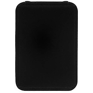 Classic Velvet Jewelry Gift Box Case for Necklace Pendant (Black)