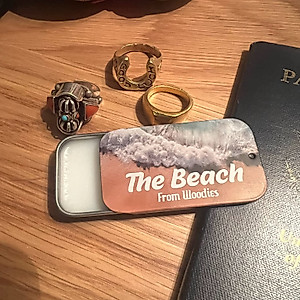 Woodies The Beach Cologne for Men - Blue Aquatic, Sea Salt, Clean Woodsy Musk - Travel-Ready Men's Fragrance, 1.13oz Balm