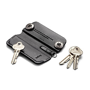 Bellroy Key Cover Plus – Third Edition (Leather Key Holder, Holds 4 – 8 Keys) - Black