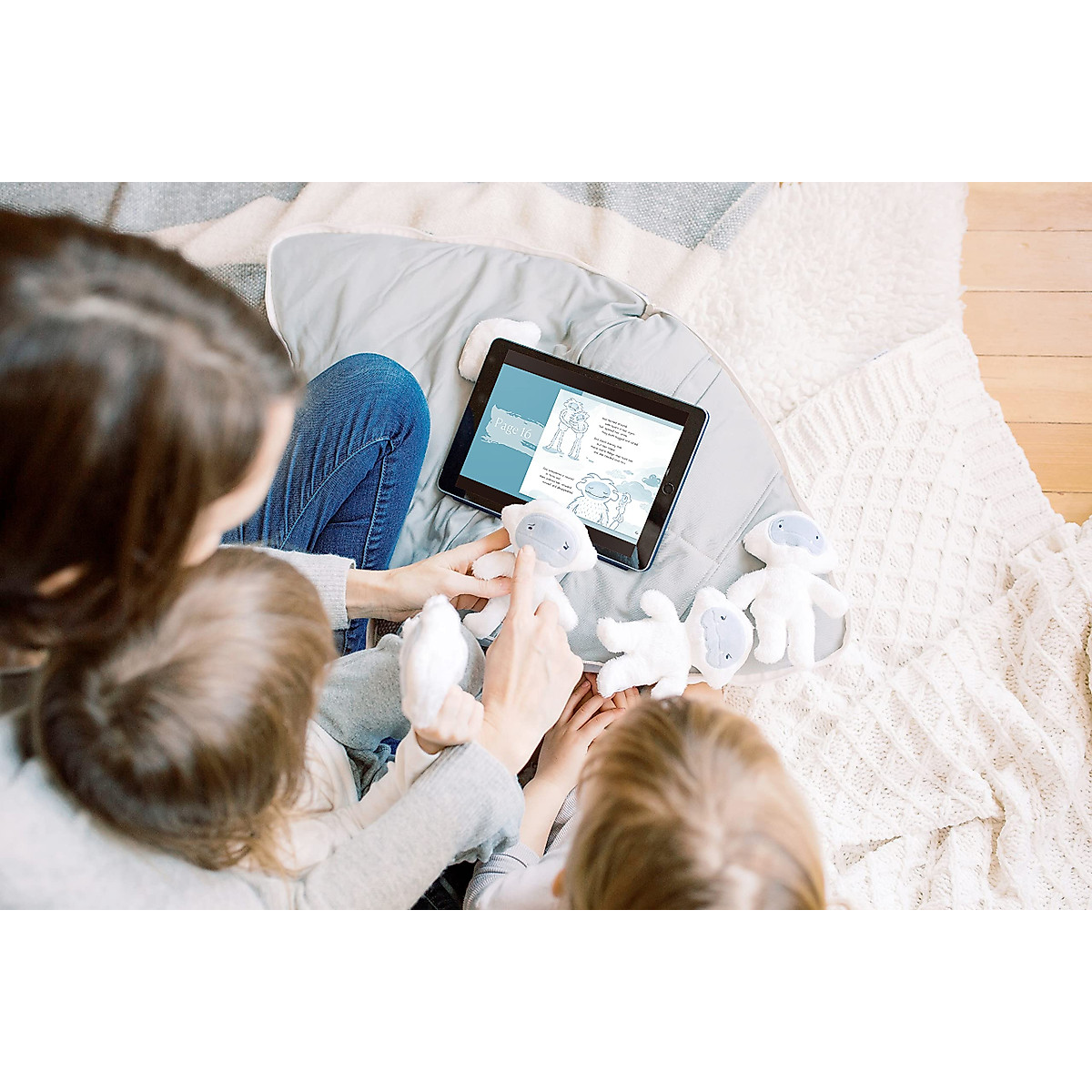 Slumberkins The Feels Set - Includes 5 Mini Feels Plush Toys, Interactive Story Book, & Slumberkins Mountain Pillow for Easy Storage - Social Emotional Tools for Ages 0+