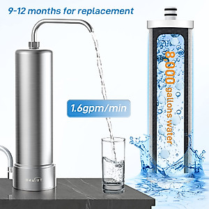 OEMIRY Replacement Filter for OM-CF01 Countertop Water Filter, Lasts Up to 9 Months, 1 Pack