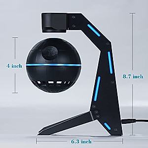 AKMTRD Magnetic Levitation Bluetooth Speaker,Playing Music and Floating in The air,with 5W Louder Sound,Bluetooth 5.1,Cool Tech Gadgets for Men Women Kids,Unique Gifts for Home Office Decor