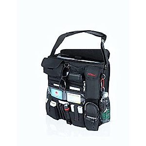 Fitmax Professional Car Truck Front Seat Organizer, Patrol Police Bag With dedicated and Secured laptop Storage, Carefully Designed with 25 Compartments. Truly your Office Within Arm's Reach., B001