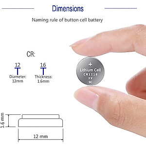 UOGTNON CR1216 3V Watch Lithium Battery(5-Pack)