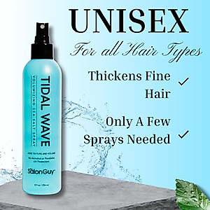 THESALONGUY Tidal Wave Sea Salt Spray Texturizing & Volumizing Hair Mist with Natural Sea Salt & Kelp for Beachy Waves Ideal for All Hair Types