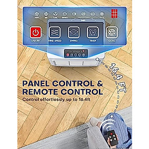 BALKO Evaporative Air Cooler, 2100CFM Windowless Air Conditioner w/7H Timer & Remote, 2 Modes, 8 Gal Water Tank Cooling up to 700 Sq.ft, Swamp Cooler Air Conditioner Portable for Room Garage Outdoor