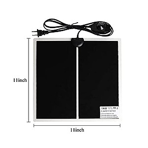 14W Reptile Heating Pad&Reptile Reflective Insulation Film Under Tank Terrarium Keep Warming Pet Animals Heater Heating Pad Mat Reptile