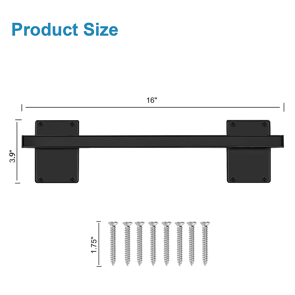 PYBTOOL Heavy Duty Magnetic Tool Holder Strip, Magnetic Knife Strips, Screwdriver Organizer, Garage Tool Storage Rack, Magnetic Tool Organizer Bar for Workspace, Garage, Kitchen(16Inch, 2 Pack)