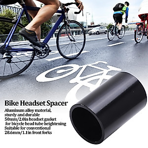 VGEBY 1Pc Headset Spacer Sturdy Aluminum Alloy Bike Stem Headset for 28.6mm 1.1in Front Fork