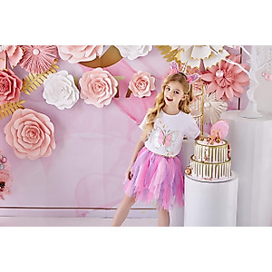 DXTON Baby Tutu Skirt for Toddler Girls Outfits Skirt for 2-8 Years SK114 10T