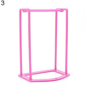 areclern Clothes Hanger Organizer Solid Color Strong Hanger Holder Solid Color for Bathroom Hot Pink