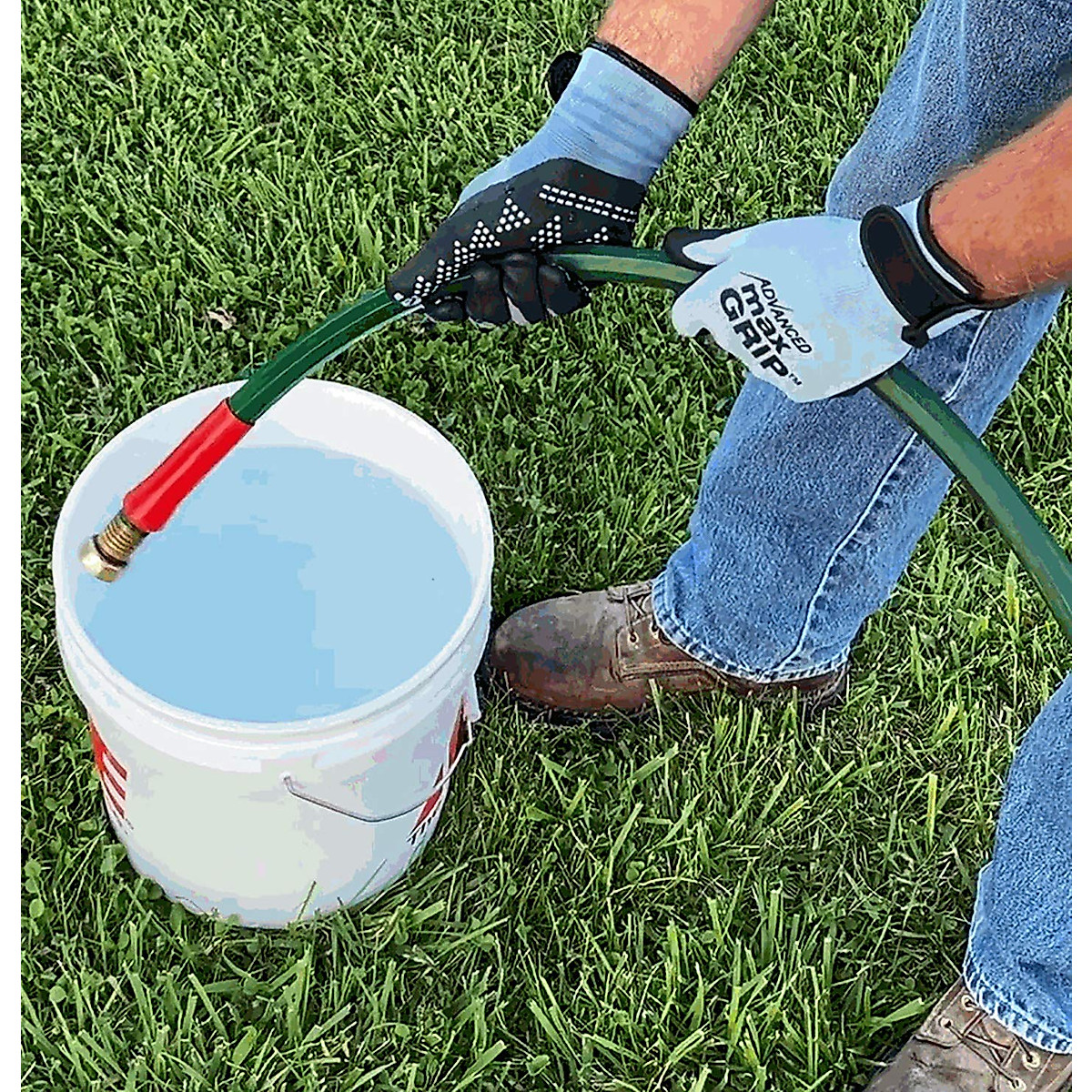 Midwest Gloves & Gear unisex adult Advanced Max Gripping Glove, Slate Blue , 1 pair