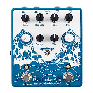 EarthQuaker Devices Avalanche Run V2 Delay and Reverb Pedal