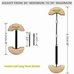 MOSJUIS Pant Stretcher 30" to 59" Stretch Range Heavy Duty Waistband Stretchers for Men Women Jeans Shorts