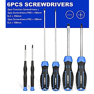 URASISTO 24-Piece Household Tool Kit for Men Repair Hand Tool Set Bag with Hammer, Screwdriver,Pliers, Wrench set with Storage Bag