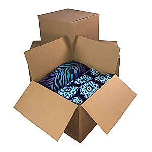 Amazon Basics Cardboard Moving Boxes, 12 Pack, Large, Brown, 20" x 20" x 15"