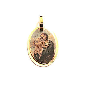 St. Saint Joseph San Jose Religious Medal Engravable Blessed by Pope Francis