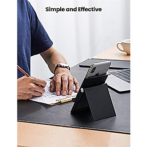 UGREEN Cell Phone Stand Holder Desk Adjustable iPhone Stand Small Foldable Portable Compatible with iPhone 14 13 12 Pro Max 11 SE, Samsung Galaxy Ultra S22 Black