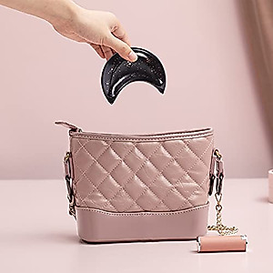 VOSAREA 2Pcs Moon Tray Crystal Holder Ceramic Jewelry Tray Tea Serving Tray Dishes Dessert Fruit Snack Plate Jewelry Organizer for Home Kitchen Hotel Guest Room