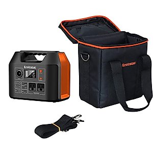 EnginStar 300w Power Station Bundle w/Carrying Bag 296Wh Portable Solar Generator Bundle w/Shockproof Storage Box for Renewable Energy Solar Power Generator, Emergency Backup Power, Outdoor Camping