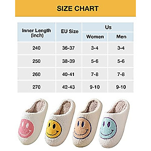FACAXEDRE Smile Face Slippers for women and Men, Smile Slides Open Toe, Cloud Slides Comfy Anti-Slip Pillow Slides, Spa Shower Sandals Women Non Slip House Shoes for Unisex Slippers Blue 6.5-7.5