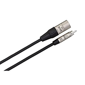 Hosa HRX-020 REAN RCA to XLR3M Pro Unbalanced Interconnect Cable, 20 feet
