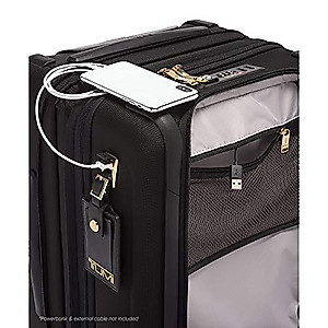 TUMI Alpha 3 International Dual Access 4-Wheeled Carry-On Luggage - With Built-In USB Port and Integrated TSA Lock - 22-Inch Rolling Suitcase for Men and Women - Black/Gold