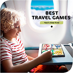 Srenta 5” Mini Magnetic Board Games, Compact Travel Design Set, Includes 12 Different Retro Board Games, Best Gift Idea for Kids,