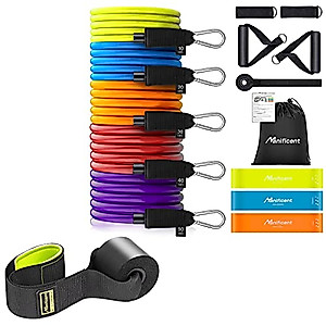 Manificent Door Anchor for Resistance Bands, Heavy Duty Padded Door Anchor System Door Hook, Must-Have Workout Exercise Bands Attachment Compatible for Loop Bands, Resistance Tube