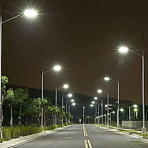 LEDMyplace 240W LED Pole Light with Photocell 3000K Universal Mount Bronze AC120-277V Dusk to Dawn - Parking Lot Lights