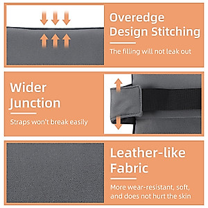 AkiiGer Head Pillow for Recliner Lounge Chair, Zero Gravity Chair Pillow Replacement, Removable pillowcase/Elastic Band