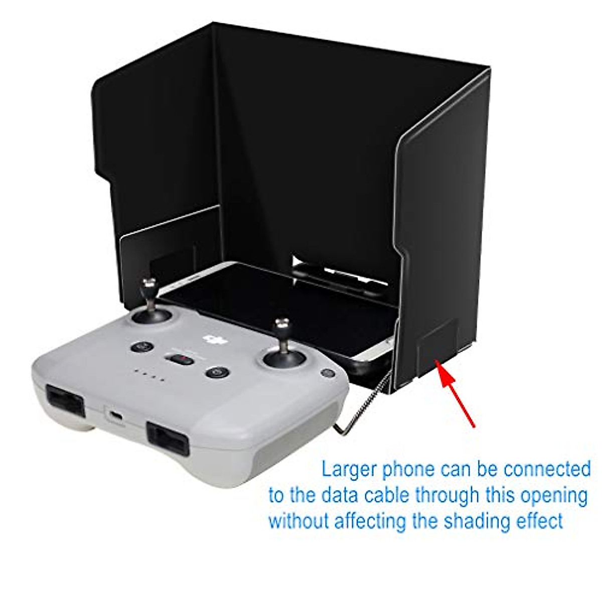 Hanatora 4.7-6.9 inch Phone Sun Hood Shade for DJI Mavic 3,Mini 2,Mini 3 Pro,Air 2S,Mavic Air 2 Remote Controller,Foldable Smarphone Monitor Sunshade Accessories