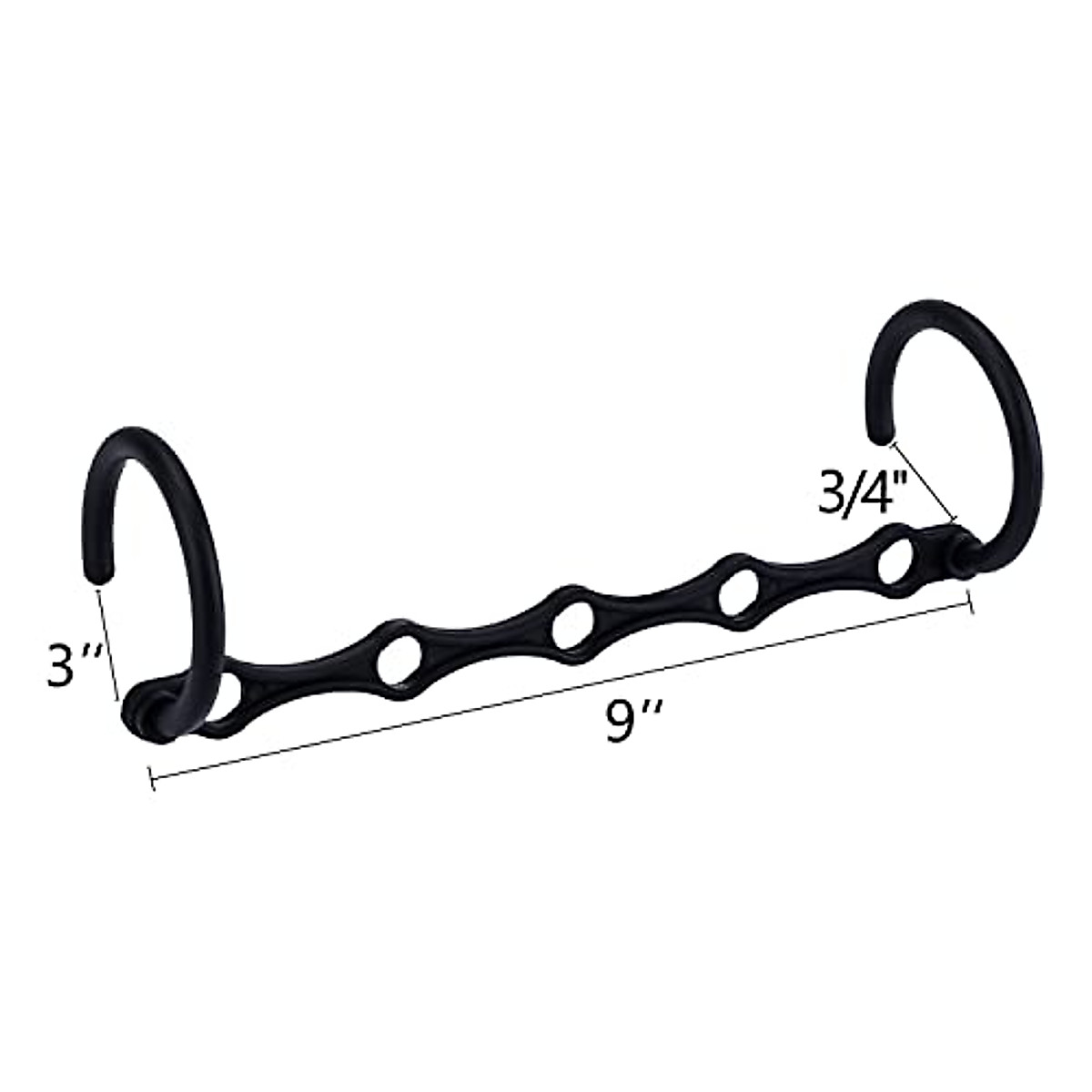 Lidermic Space Saving Hanger Smart Magic Hanger Closet Organizers and Storage Clothes Hanger Multi Hanger Sturdy Plastic Space Saver for Home, Dorms, Bedroom, Apartments (Black, 10)