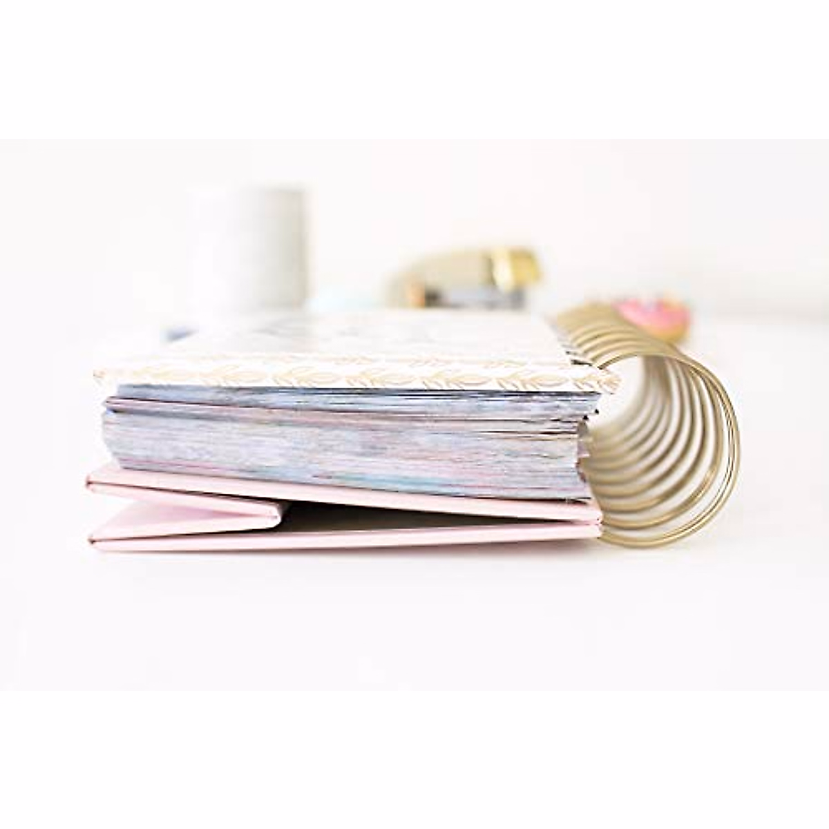 bloom daily planners Undated Perpetual Desk Easel - Religious Inspirational Standing Desktop Flip Calendar - Page a Day - (5.25" x 5.5") "She Believed She Could So She Did" by Writefully His