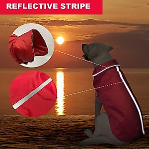Doglay Dog Winter Coat, Warm Dog Jacket Waterproof Windproof Dog Apparel, Lightweight Breathable Pet Coat with Reflective Strip for Cold Weather, Dog Clothes for Small Medium and Large Dogs.