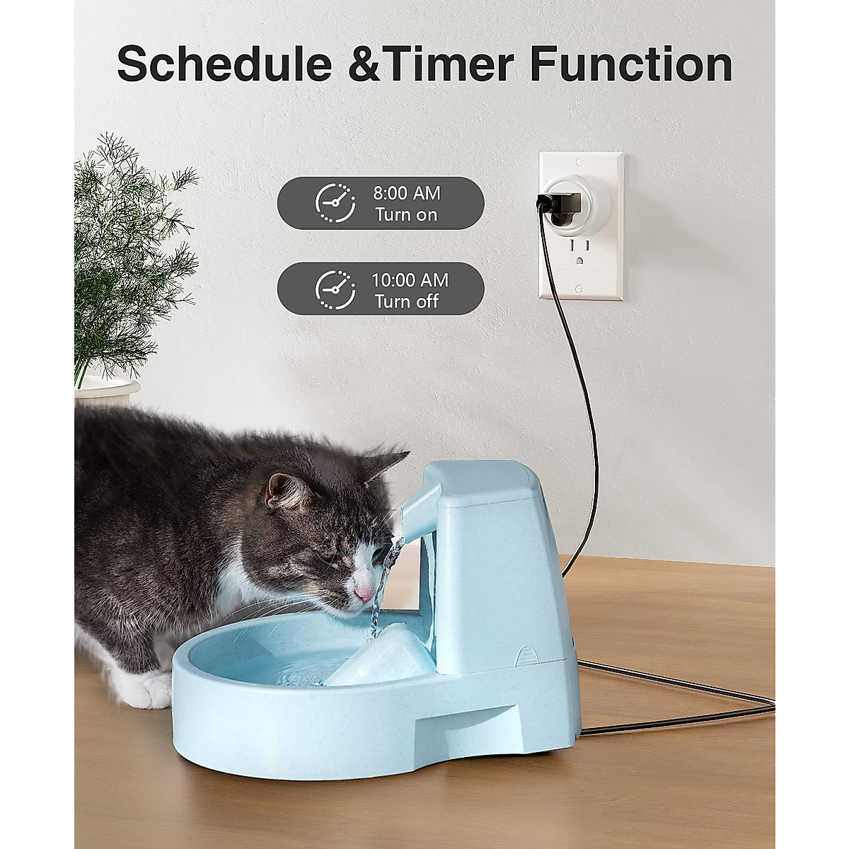 Mini Smart Plug, GHome Wi-Fi Outlet Works with Alexa and Google Home, Smart Sockets Remote Control with Surge Protector Timer Schedule Function,ETL FCC Certified,1 Pack