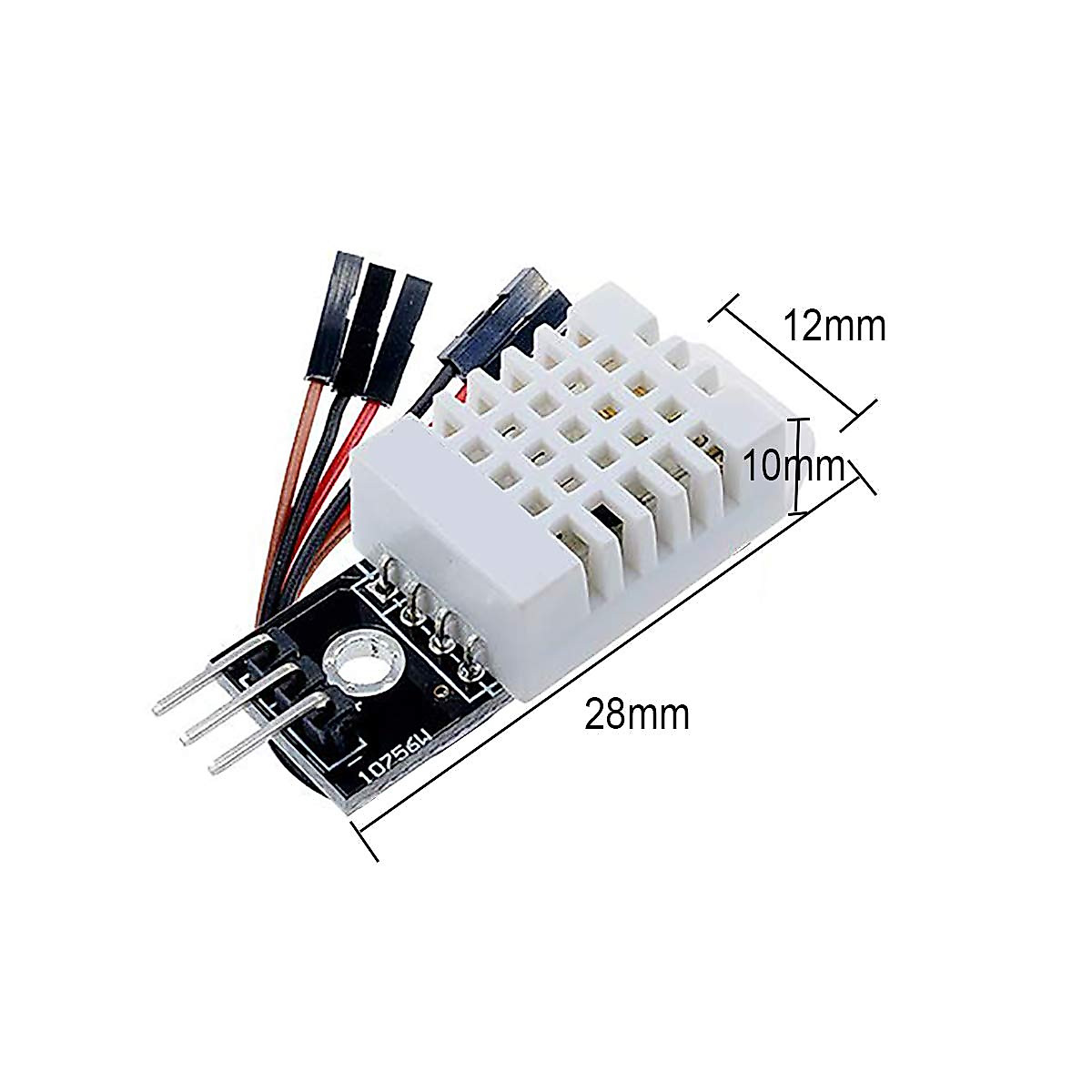 DaFuRui 2Pack DHT22/AM2302 Digital Temperature and Humidity Sensor Module Temp Humidity Monitor with Cable Compatible for Arduino