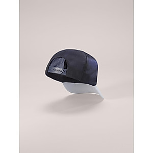 Arc'teryx Bird Word Trucker Curved Hat | Light Breathable Trucker Hat with Our Word Logo | Solitude/Black Sapphire, One Size