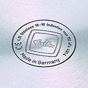 Fissler Vitaquick Pressure Cooker & Pressure Skillet - 2.6 Qt & 6.3. Qt - Made in Germany - For All Cooktops - Safe & Intuitive Design - Pressure Cooker Pot Steel