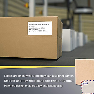 BETCKEY - 2.25" x 4" (57 mm x 102 mm) Multipurpose & Shipping Labels Compatible with Zebra & Rollo Label Printer,Premium Adhesive & Perforated [1 Rolls, 350 Labels]
