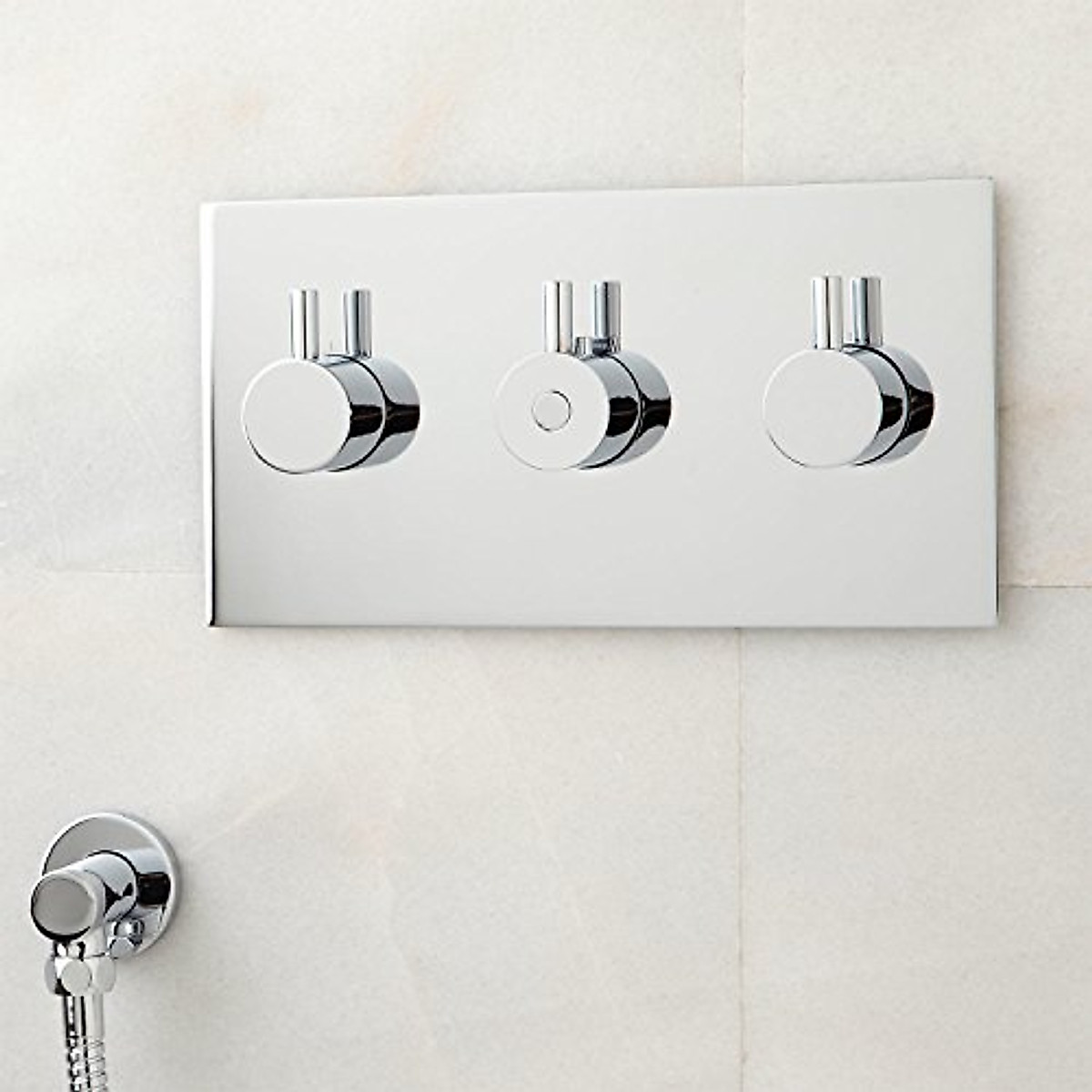 Signature Hardware 925942 Tosca Thermostatic Shower System with Rainfall Shower Head and Hand Shower - Rough In Included