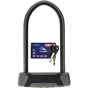 ABUS U-lock Granit XPlus 540, Bike Lock with XPlus Cylinder, High Protection Against Theft, ABUS Security Level 15, Black/Grey