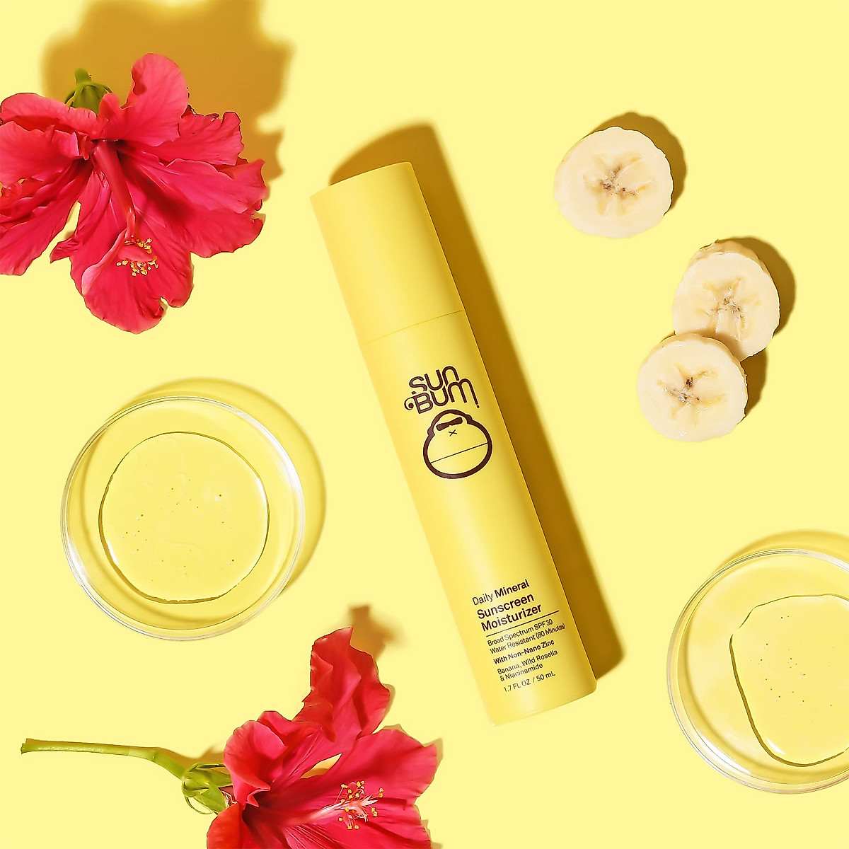 Sun Bum Skin Care SPF 30 Daily Mineral Sunscreen Face Moisturizer | Broad Spectrum UVA/UVB Facial Sunscreen with Niacinamide, Lightly Tinted | 1.7 Fl oz