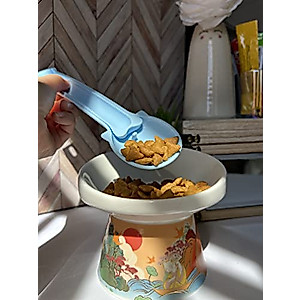 Cat Treat Dispenser for Puree and Bisque Bar Feeding Spoon, Squeezer for Cat Bar Treats (Blue)