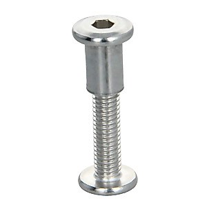 MroMax M6 Binding Screws, M6 x 25mm Stainless Steel Binding Screws and Rivet Socket Cap Connecting for Binding Baby Bed Furniture, DIY Leather, Scrapbook and Photo Albums 5Pcs