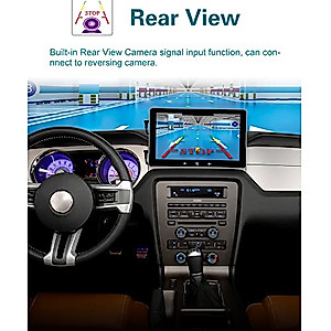 Polarlander 7 Inch Touchscreen Monitor for Wireless Apple Carplayer and Android Auto Built-in Two Speakers Car Stereo Multimedia Player with Bluetooth, Mirror Link, Dash or Windshield Mounted