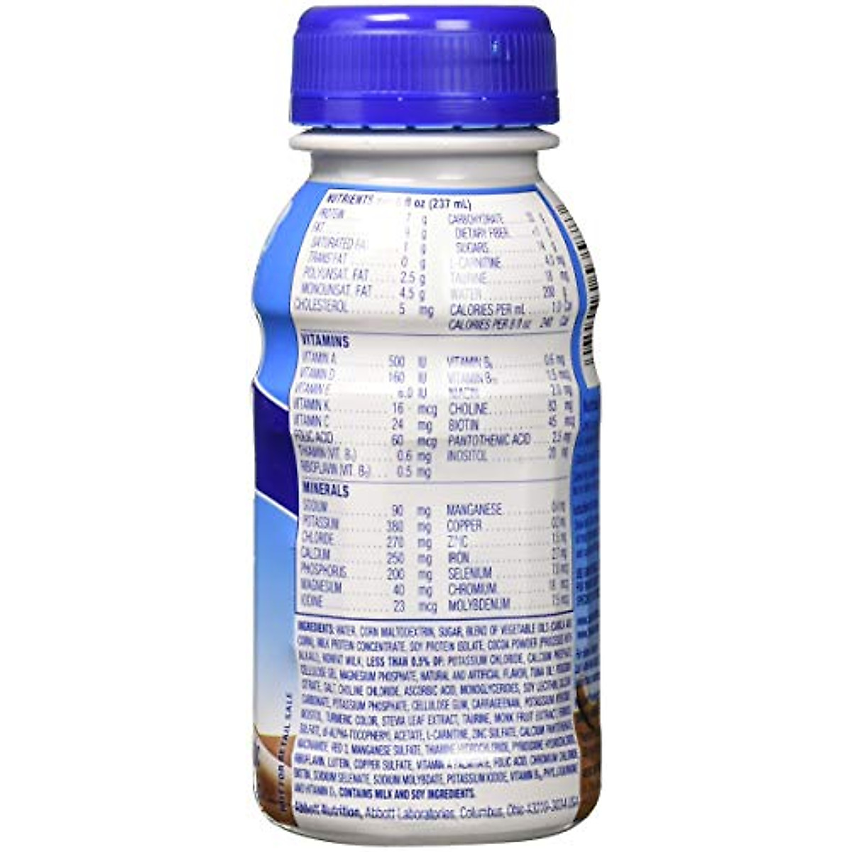 PediaSure Complete Balanced Nutrition Liquid, Chocolate Flavor, Model: 53587-8 Oz/Bottle, 24 Ea